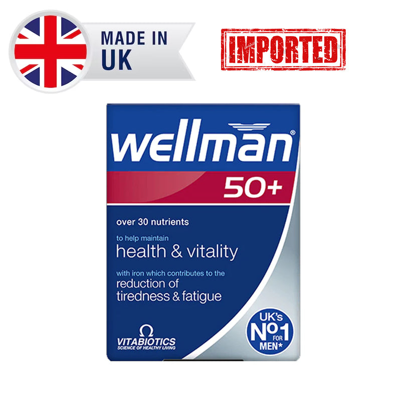 UK Vitabiotics Wellman 50+ Available in Pakistan– Medical Mart Pharmacy ...