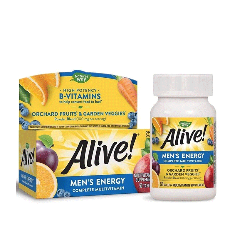 Nature's Way Alive Men's Energy Complete Multivitamin 50 Tablets ...