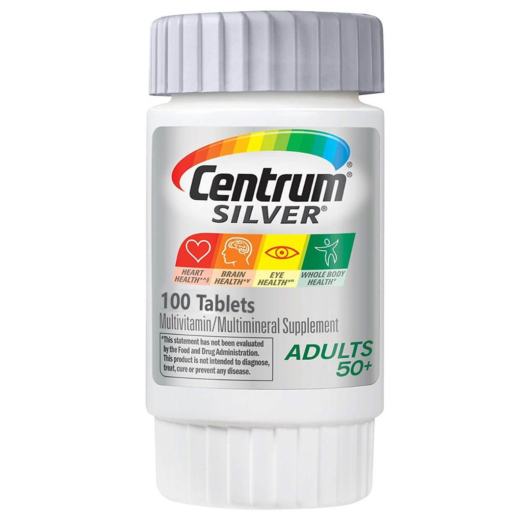 Centrum Silver Adults 50+ 100 Tablets– Medical Mart Pharmacy & Smart Store