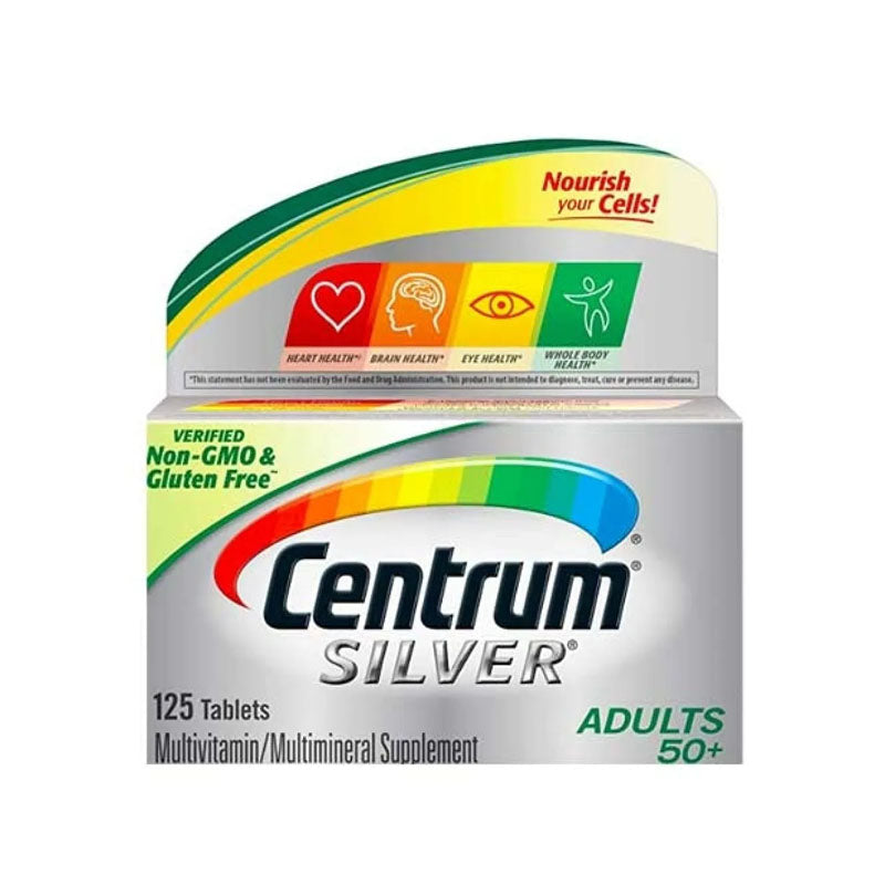 Centrum Silver Adults 50+ 125 Tablets– Medical Mart Pharmacy & Smart Store