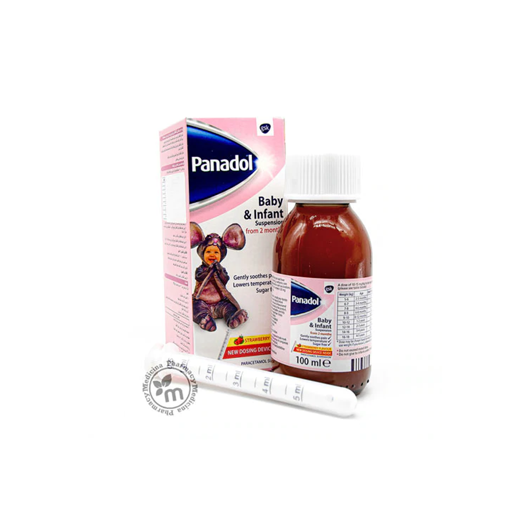 Imported Panadol Baby & Infant 100ml Suspension– Medical Mart Pharmacy ...